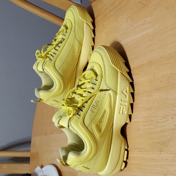 Fila | Shoes | Lemon Yellow Fila Disruptor 2 Chunky Sneakers | Poshmark